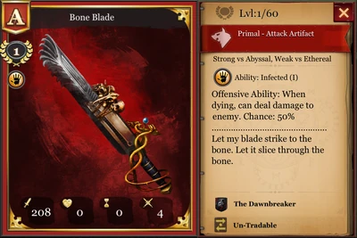 Bone Blade | Spellstorm Wiki | Fandom