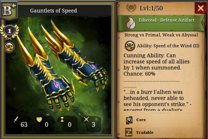 Gauntlets of Speed | Spellstorm Wiki | Fandom