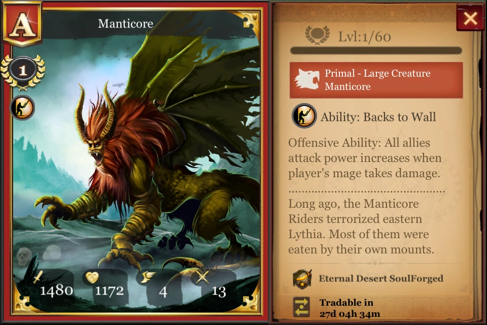 Manticore | Spellstorm Wiki | Fandom