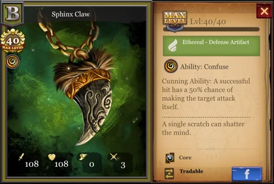 Sphinx Claw | Spellstorm Wiki | Fandom