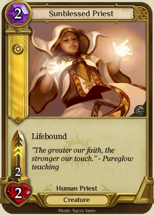 Sunblessed Priest | Spellweaver TCG Wiki | Fandom