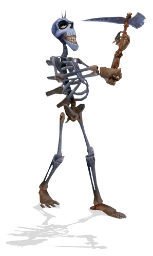 Skeletal Axeman | Sphinx and the Cursed Mummy Wiki | Fandom