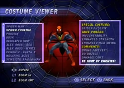 Spider Man Ps1 Costumes