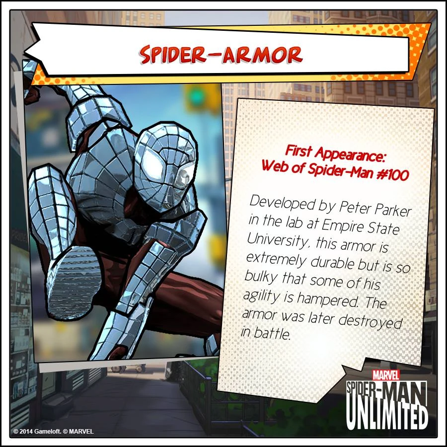 Spider-Armor | Spider-Man Unlimited Wiki | Fandom
