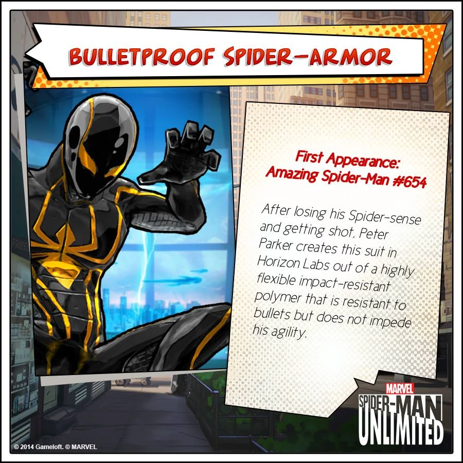 Bulletproof Spider-Armor | Spider-Man Unlimited Wiki | Fandom
