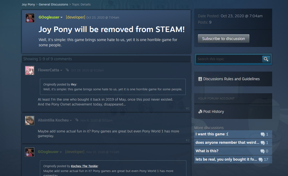 The Truth About "Joy Pony": The Anomalous MLP-Like Game | Spinpasta ...