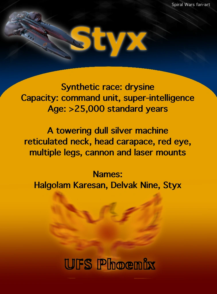 Styx | The Spiral Wars Series, by Joel Shepherd Wiki | Fandom