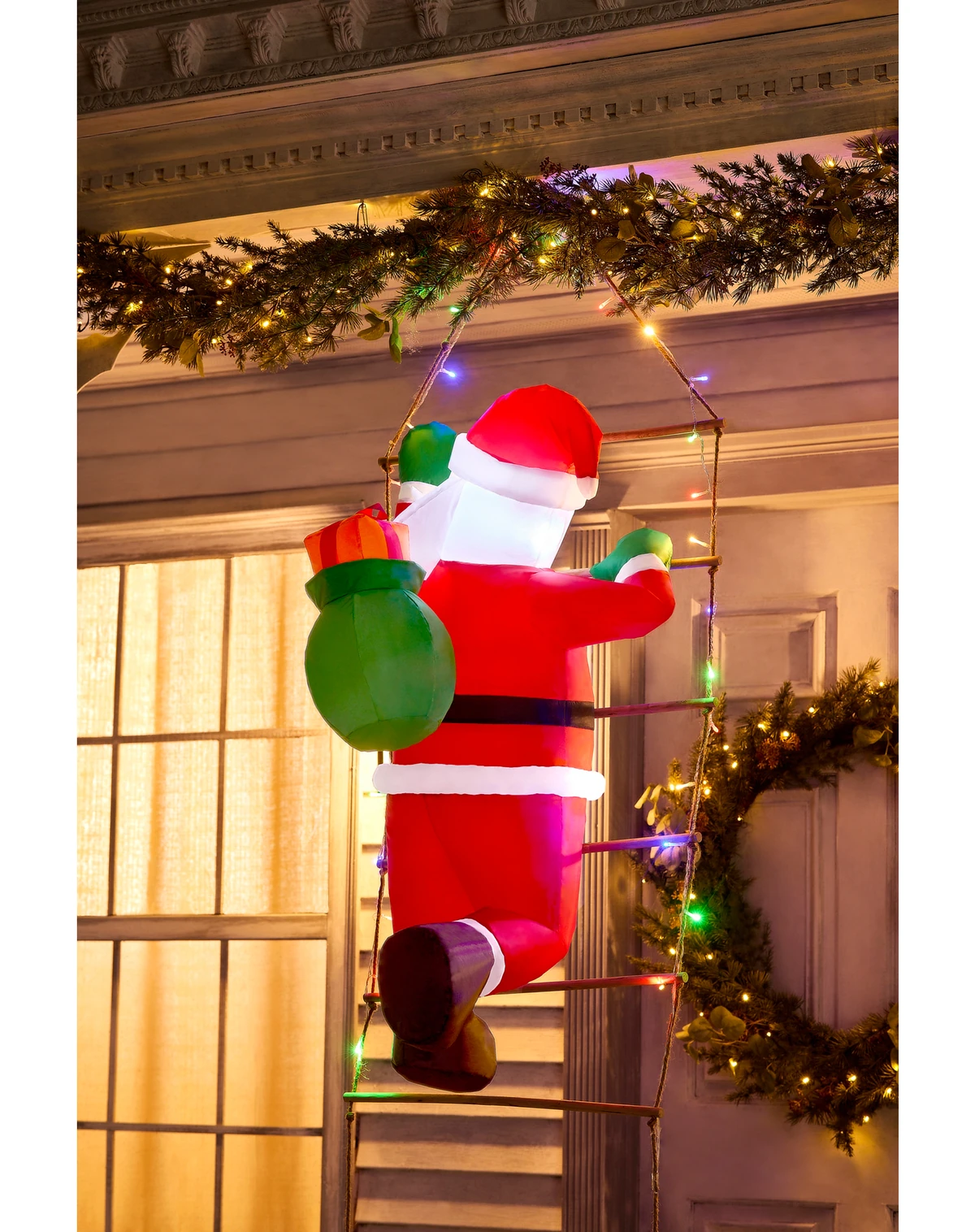 Santa Climbing Ladder Inflatable | Spirit Christmas Wiki | Fandom