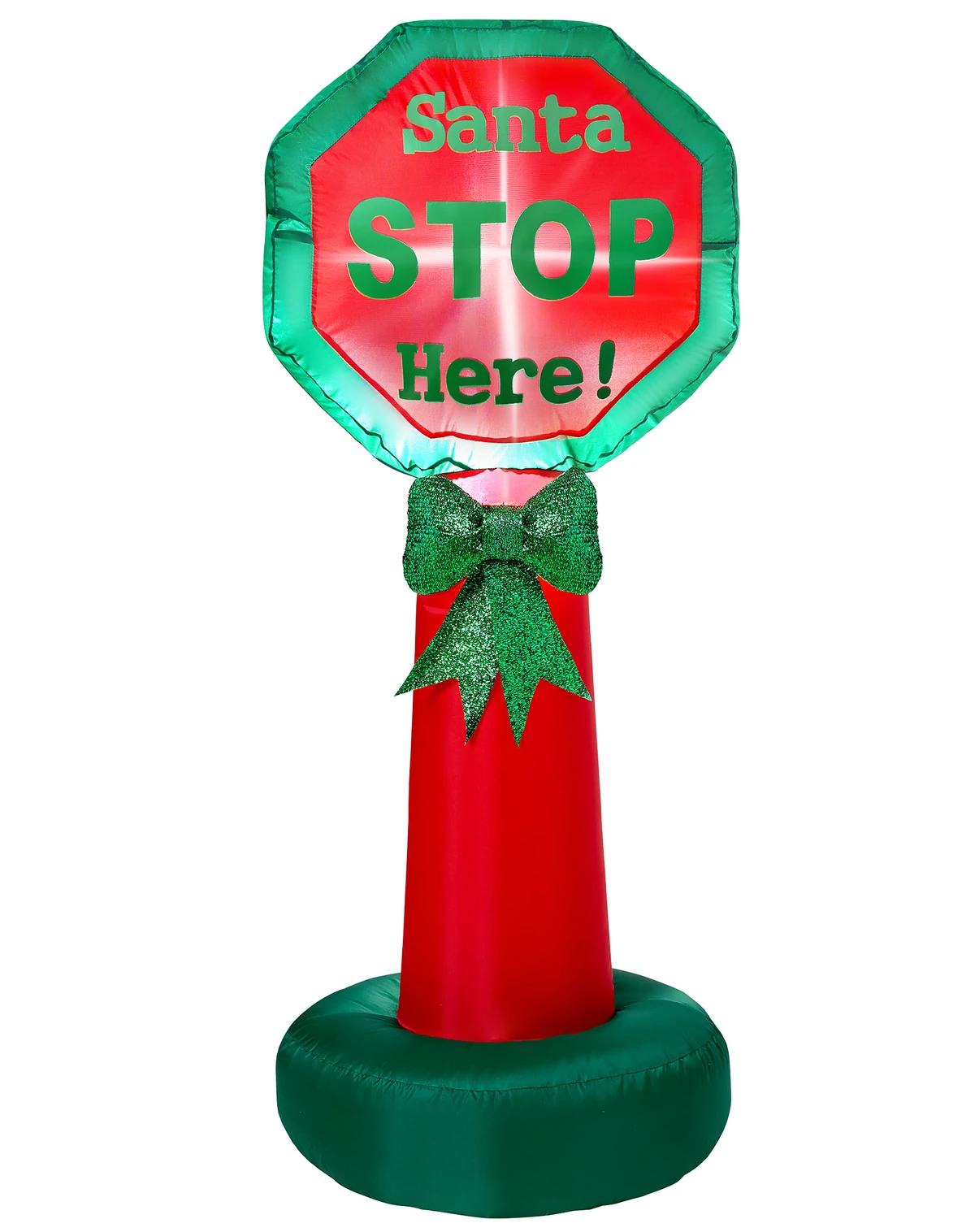 Santa Stop Sign Inflatable | Spirit Christmas Wiki | Fandom