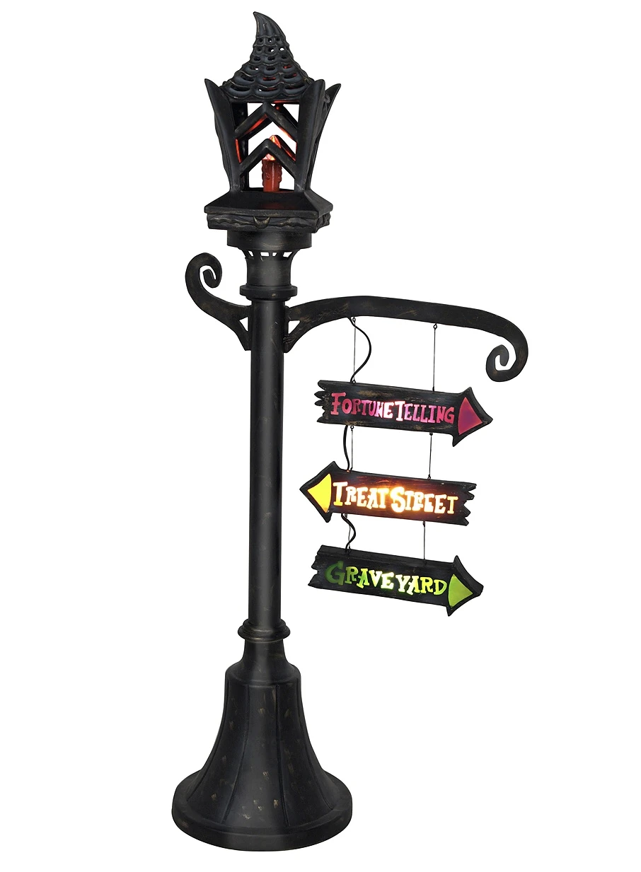 Lightup Lamp Post with Directional Signs | Spirit Halloween Wikia | Fandom