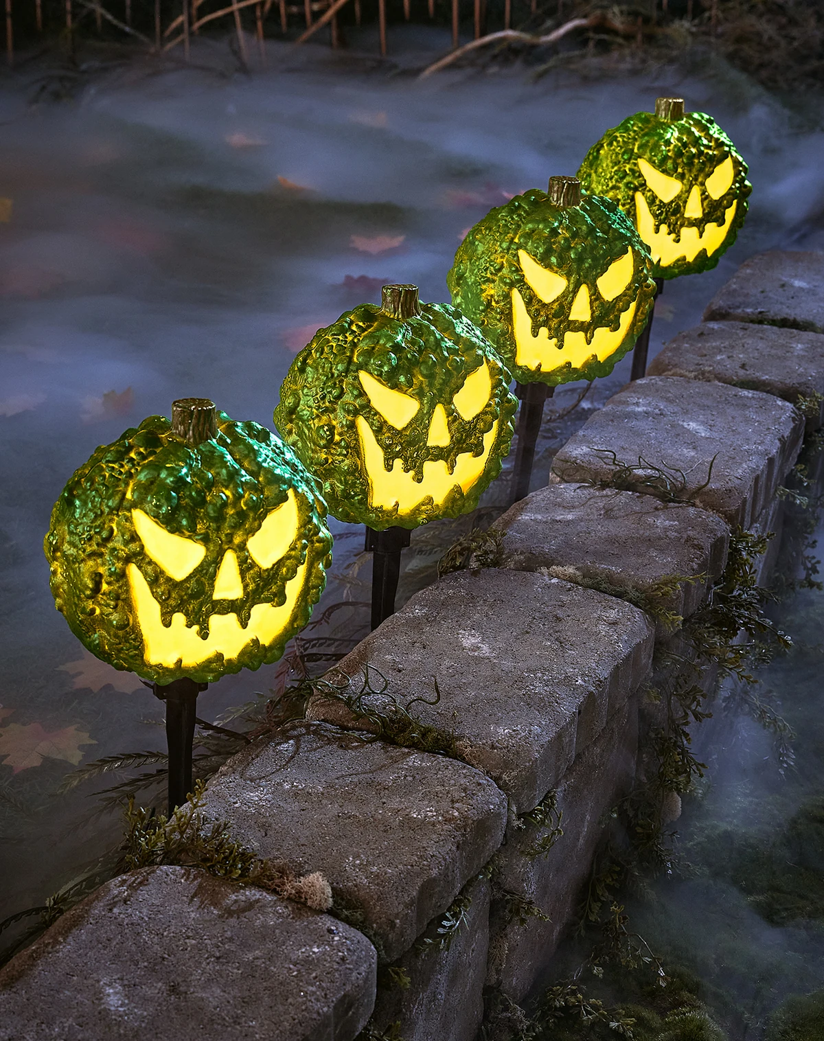 Green Jack-O-Lantern Pathway Markers | Spirit Halloween Wikia | Fandom