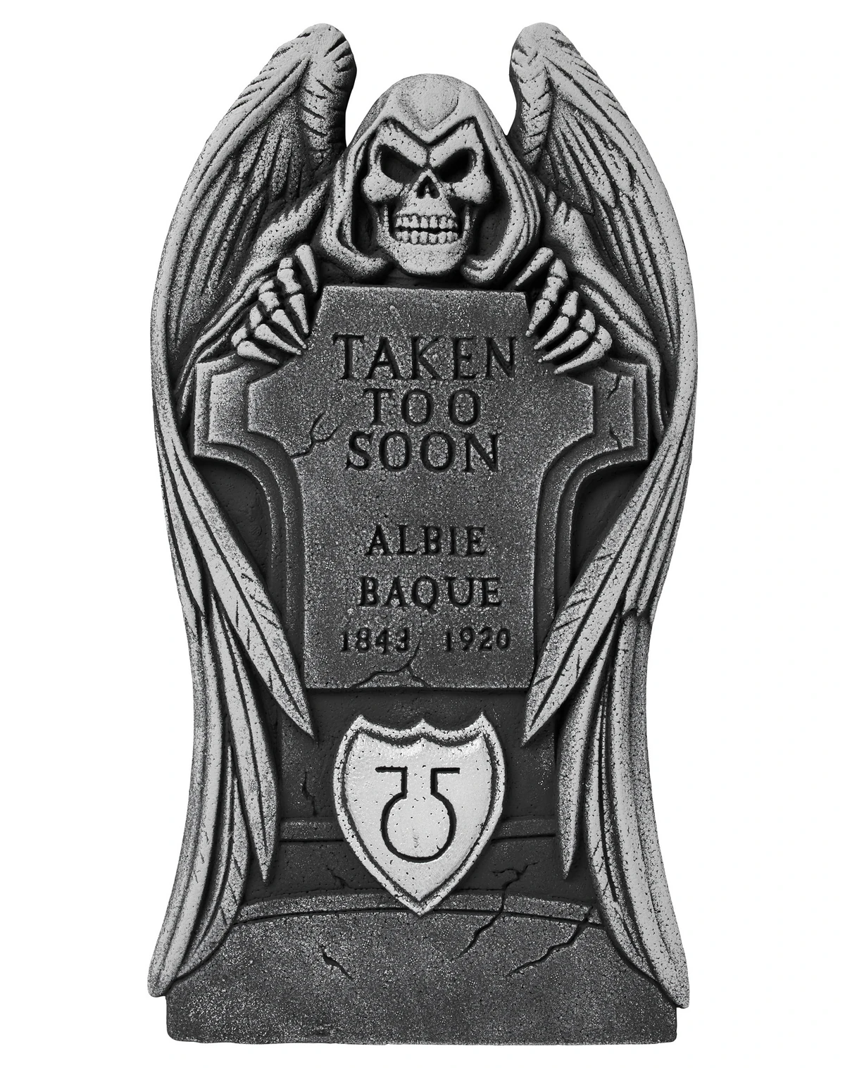 Albie Baque Grim Reaper Tombstone | Spirit Halloween Wikia | Fandom
