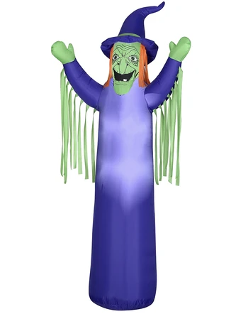 Airblown Inflatable Slender Witch with Light up Eyes | Spirit Halloween ...