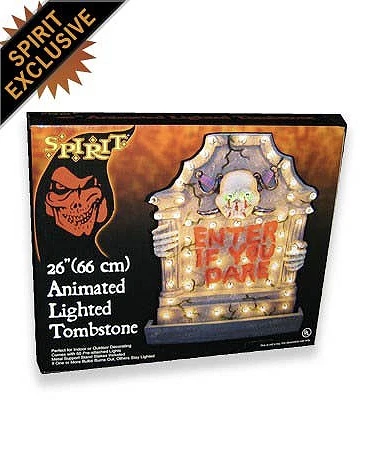 Animated Lighted Tombstone with Skeleton | Spirit Halloween Wikia | Fandom