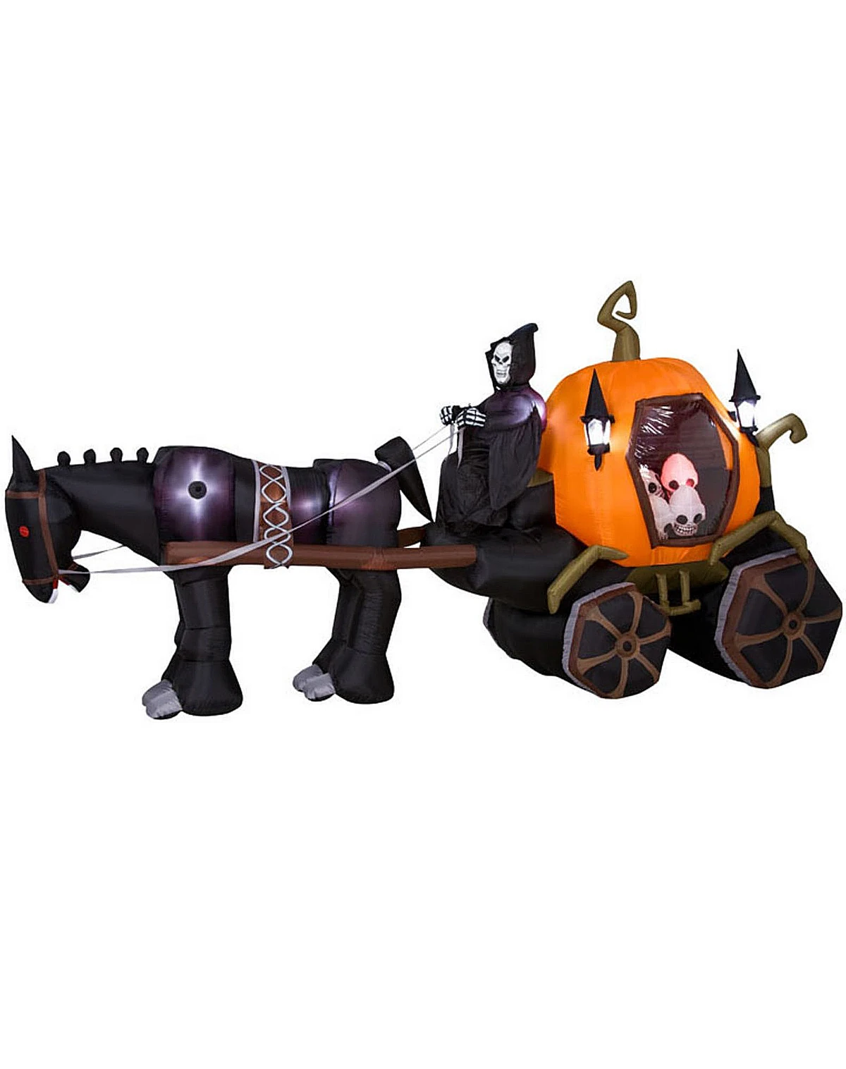 Airblown Inflatable Carriage Hearse with Glowing Skulls | Spirit ...