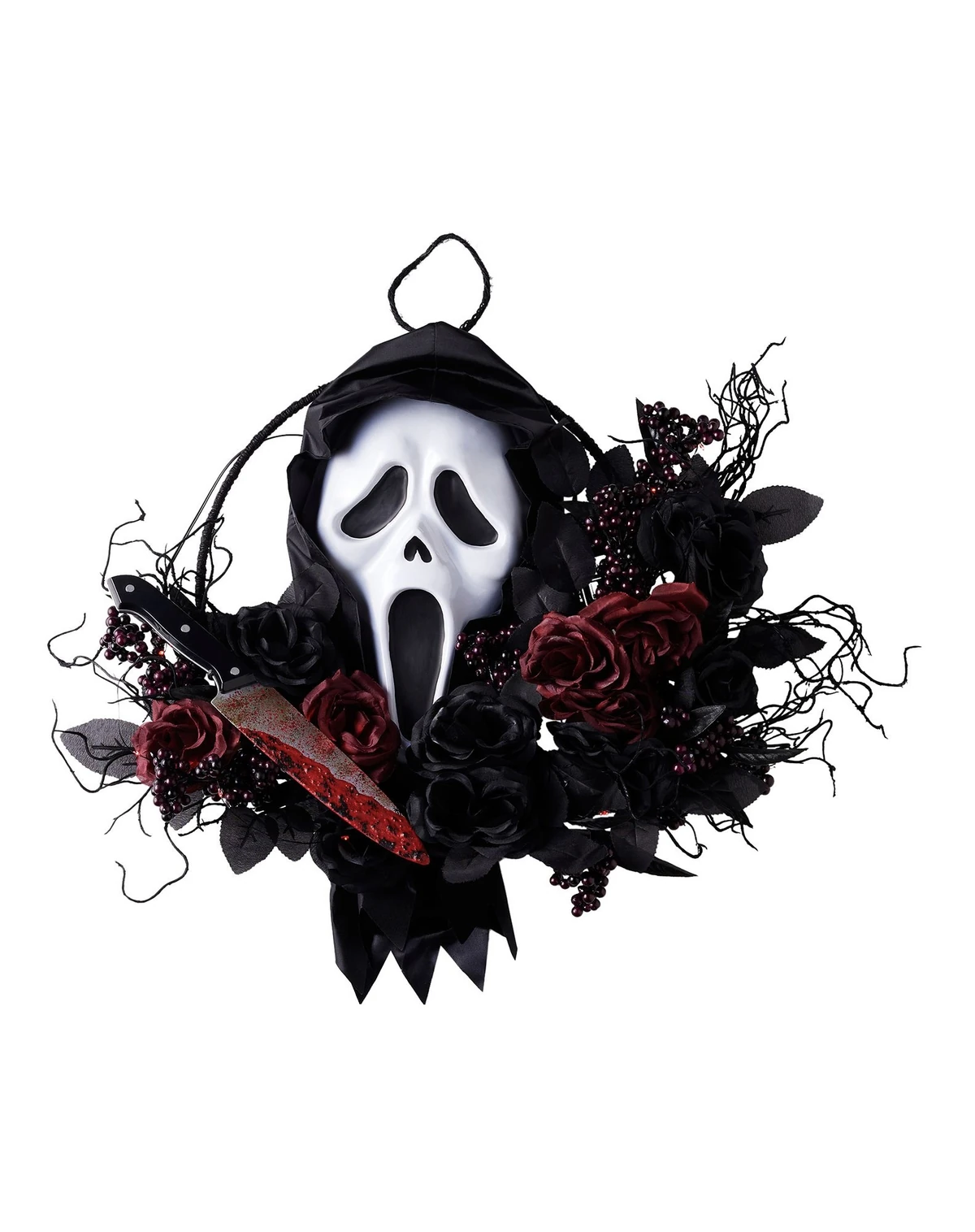 Light-Up Ghost Face Slasher Wreath | Spirit Halloween Wikia | Fandom