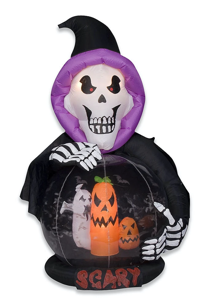 Grim Reaper With Globe Inflatable | Spirit Halloween Wikia | Fandom