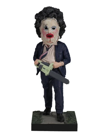 Leatherface Pretty Woman Mask Bobblehead Statue | Spirit Halloween ...