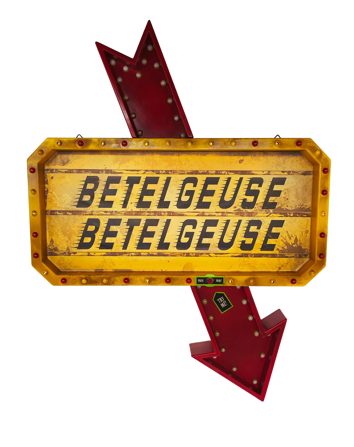 Light-Up LED Hanging Marquee Beetlejuice Sign (2025) | Spirit Halloween ...