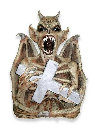 vampire holding cross