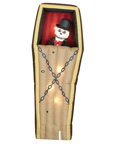 Airblown Inflatable Skeleton Rising from Coffin | Spirit Halloween ...