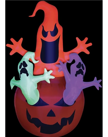 Neon Ghost Pumpkin Airblown Inflatable | Spirit Halloween Wikia | Fandom