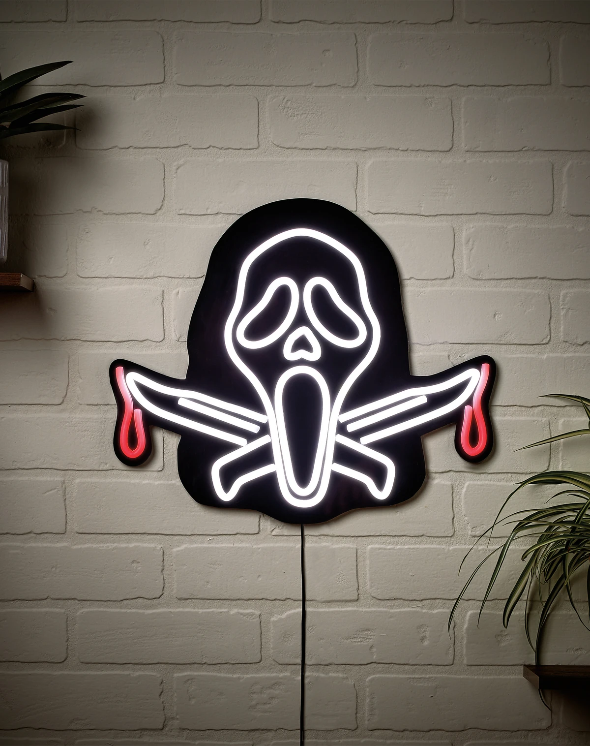 Ghostface Neon Light Up Sign | Spirit Halloween Wikia | Fandom
