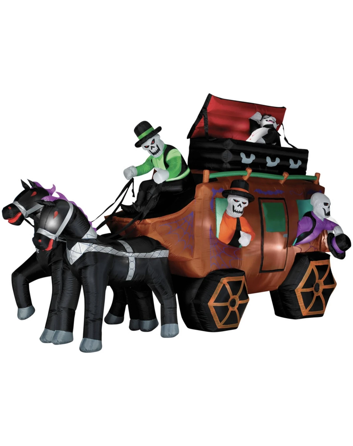 Skeleton Stagecoach Airblown Inflatable | Spirit Halloween Wikia | Fandom