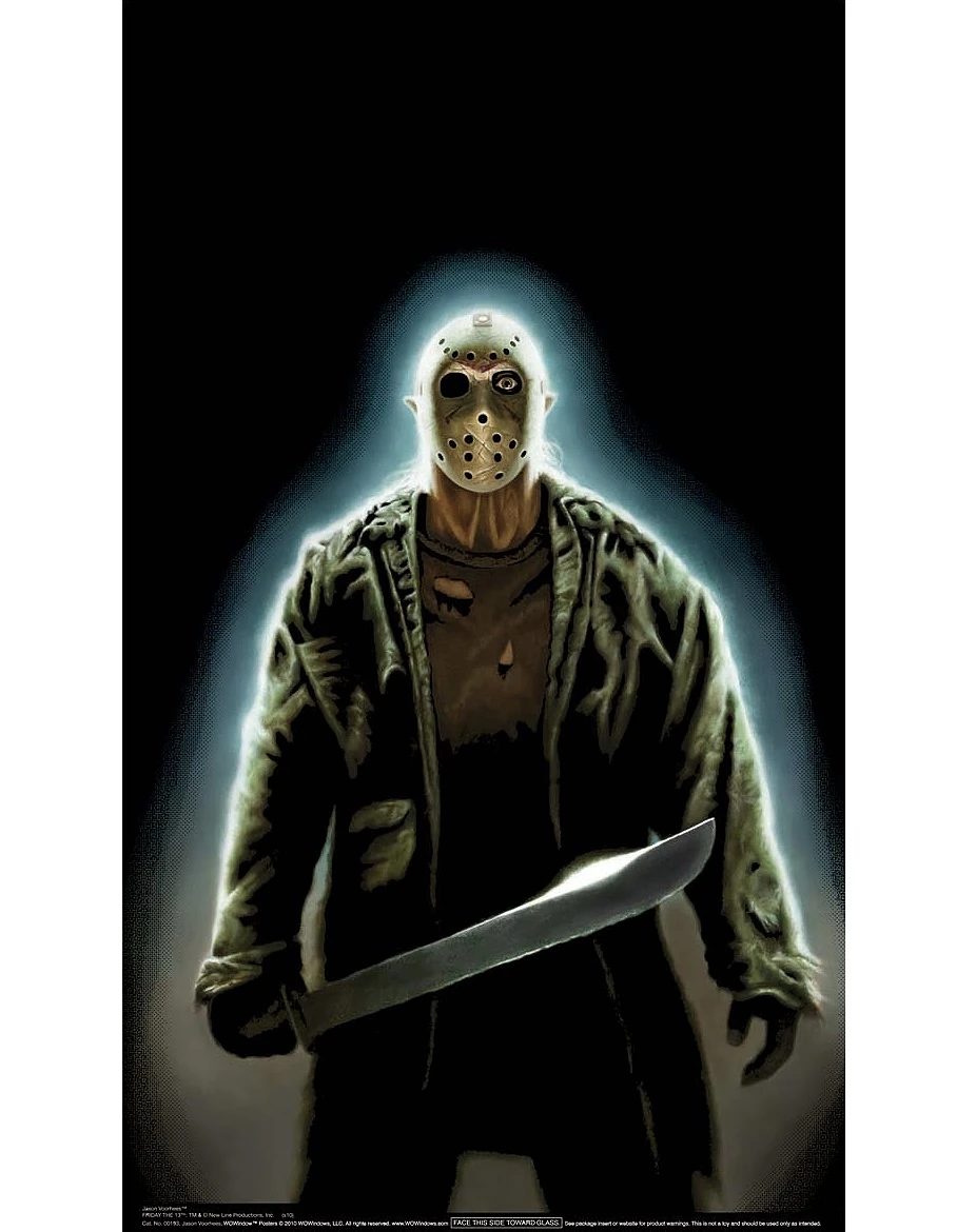 Halloween Jason Voorhees Single Window Poster | Spirit Halloween Wikia ...