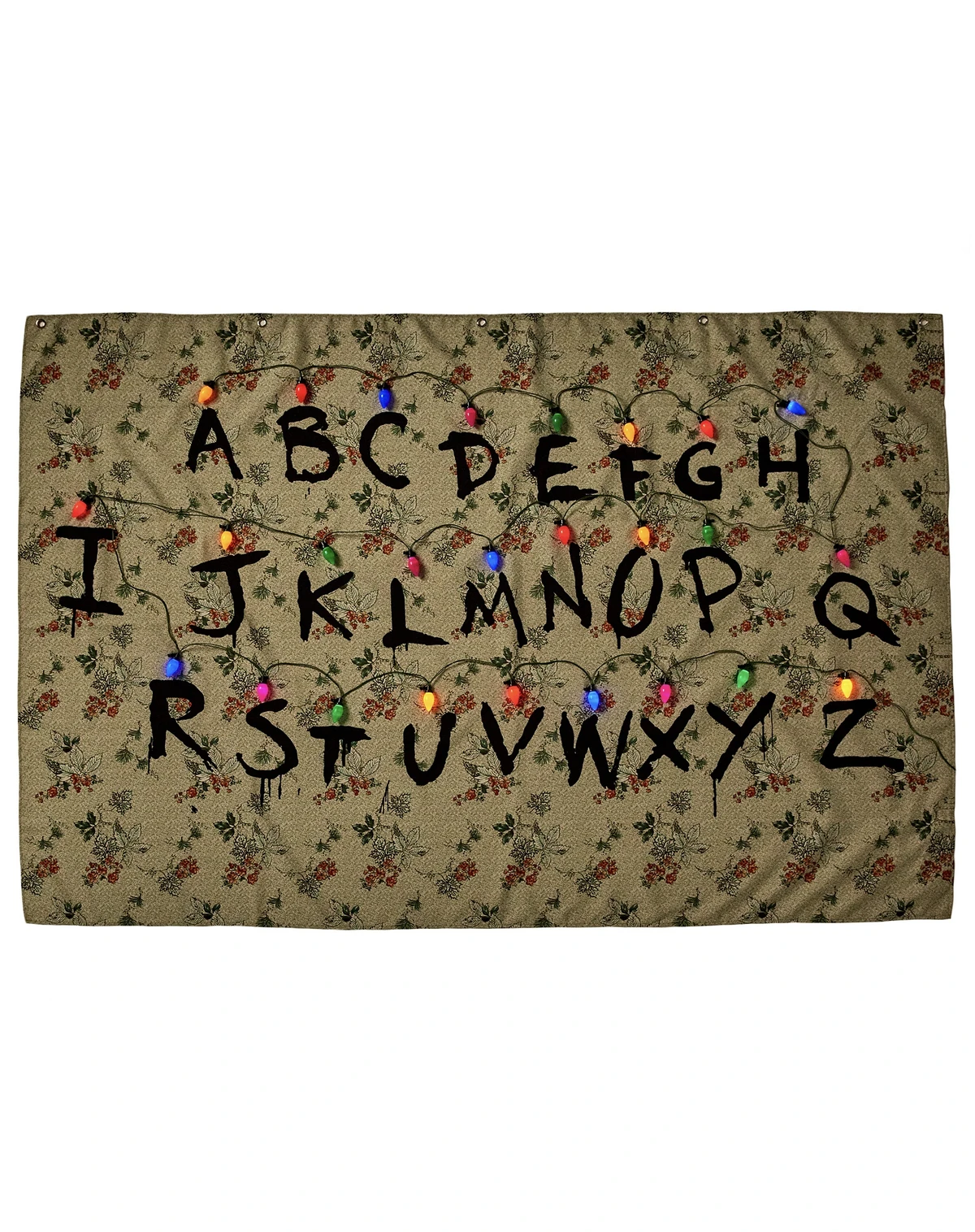 Stranger Things Alphabet Wall Tapestry | Spirit Halloween Wikia | Fandom