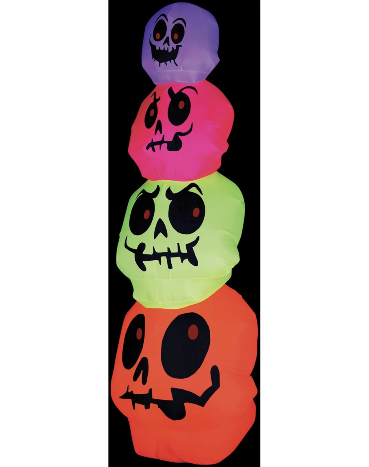 Neon Skull Stack Airblown Inflatable | Spirit Halloween Wikia | Fandom