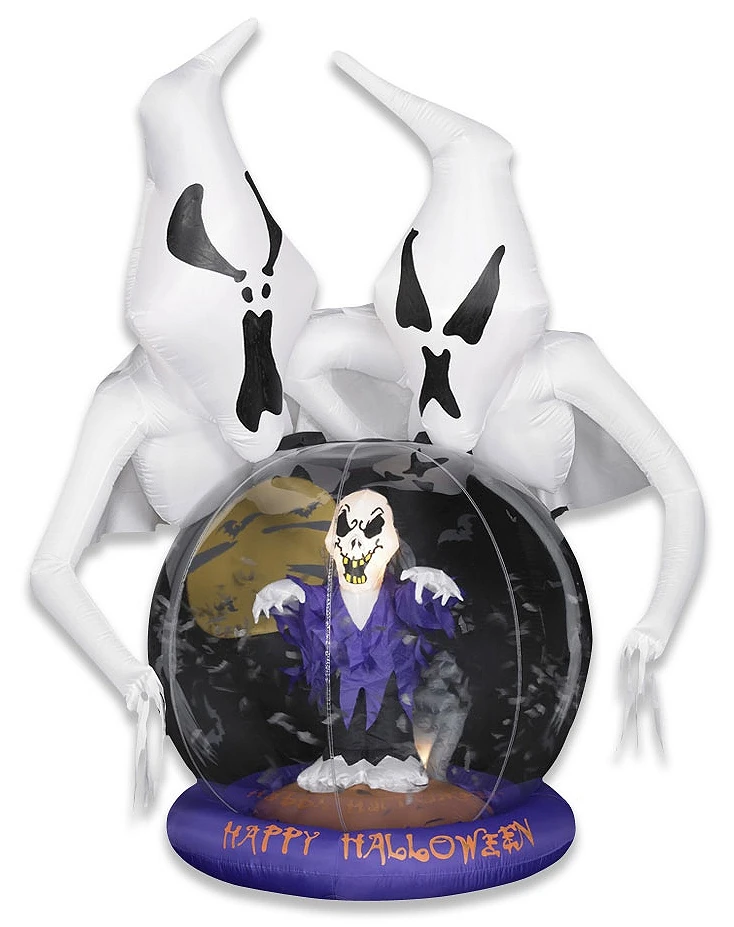 Whirlwind Moon Zombie Globe with Ghosts Airblown Inflatable | Spirit ...
