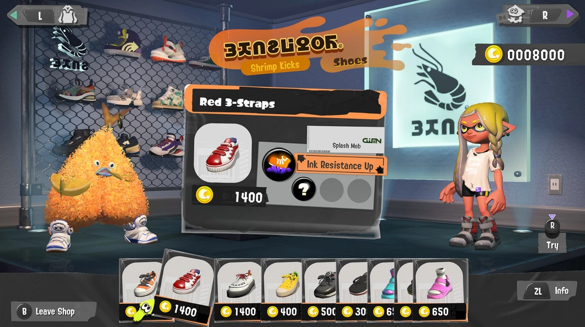 Shrimp Kicks | Splatoon Wiki | Fandom