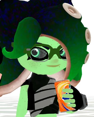 Emerald the Rival Octoling | Splatville-60 Wiki | Fandom