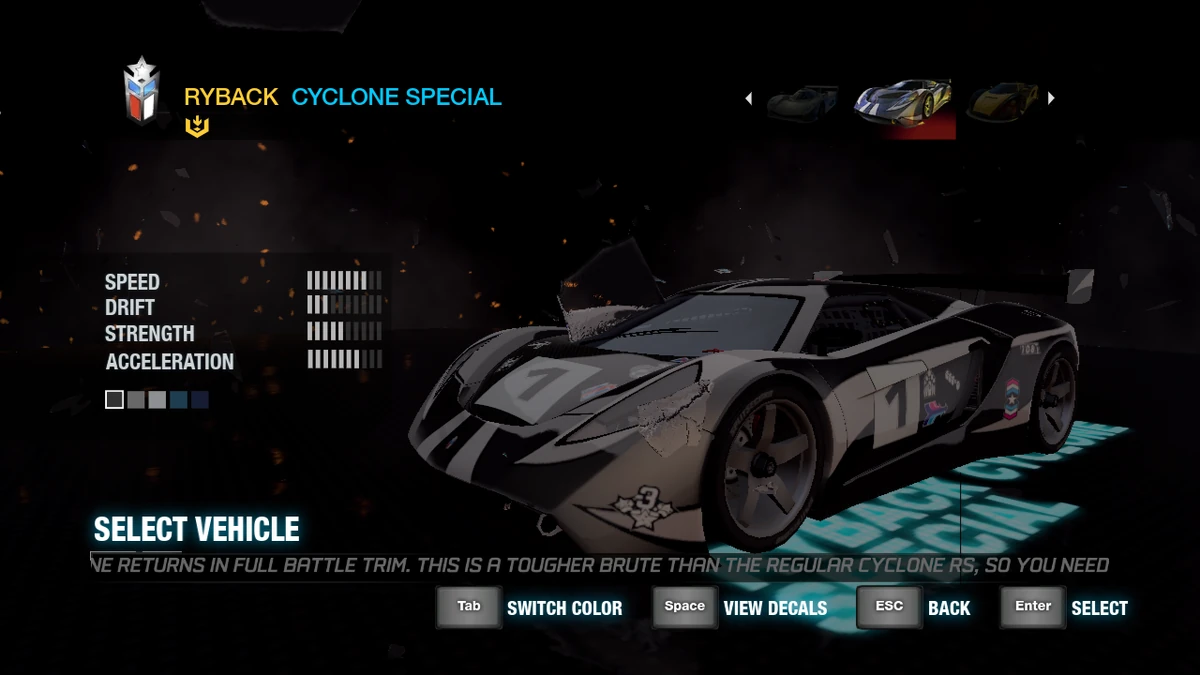 Cyclone Special | Split/Second Velocity Wiki | Fandom