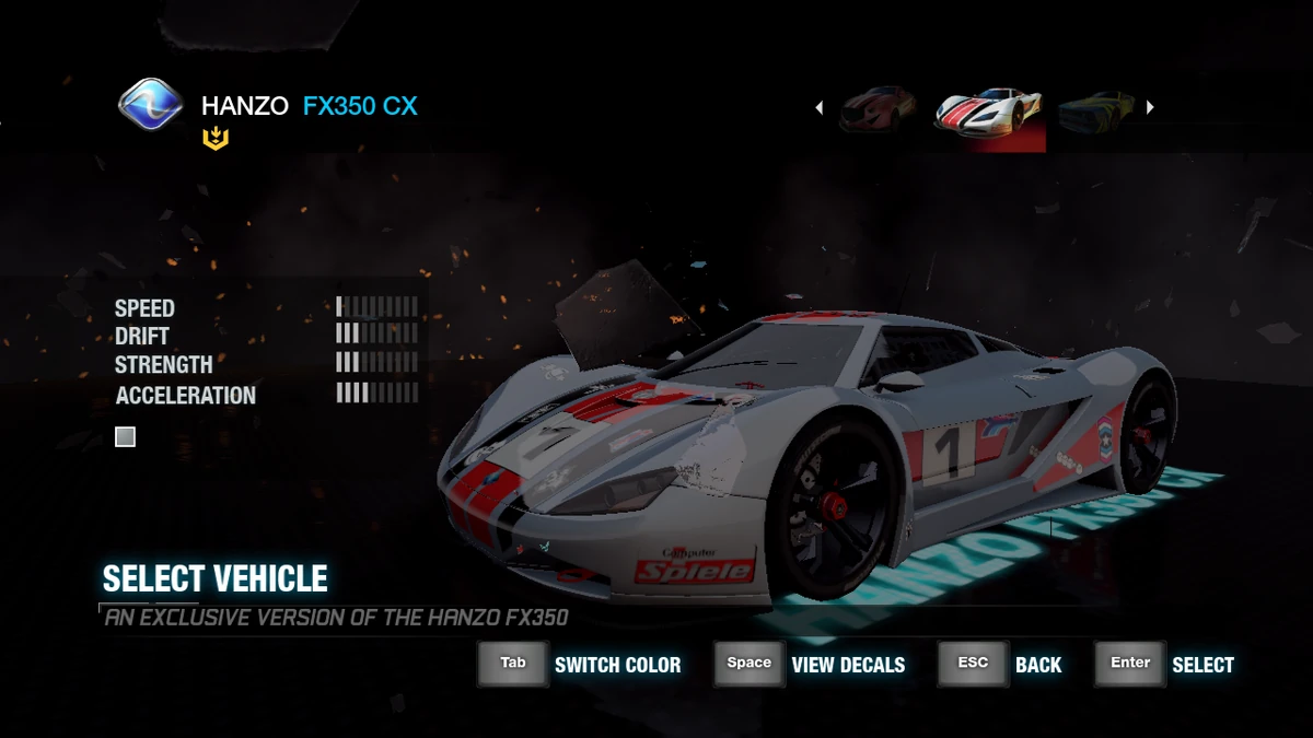 FX350 CX | Split/Second Velocity Wiki | Fandom