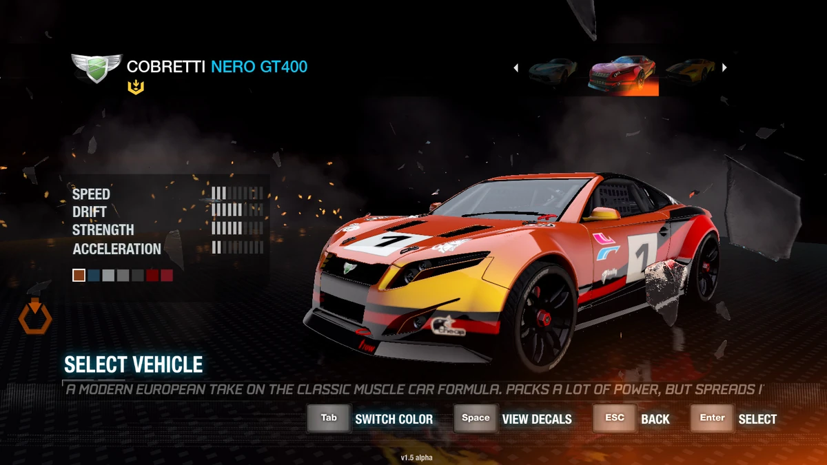 Cobretti Nero GT400 | Split/Second Wiki | Fandom