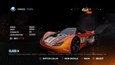 Hanzo FX350 | Split/Second Wiki | Fandom