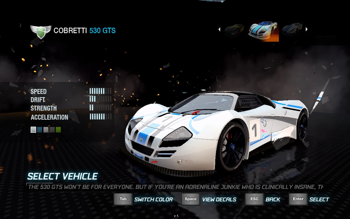 Cobretti 530 GTS | Split/Second Wiki | Fandom