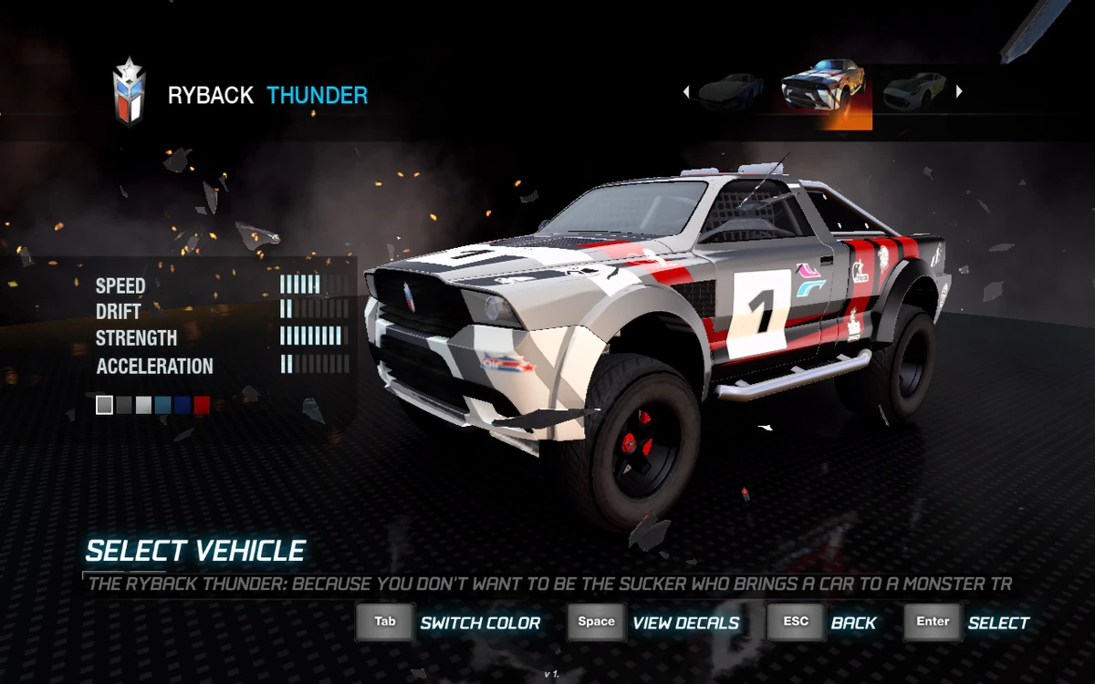 Ryback Thunder | Split/Second Wiki | Fandom