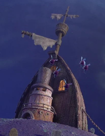 Sunken Ship (The Legend of Boo-Kini Bottom) | SpongeBob Locations Wiki ...