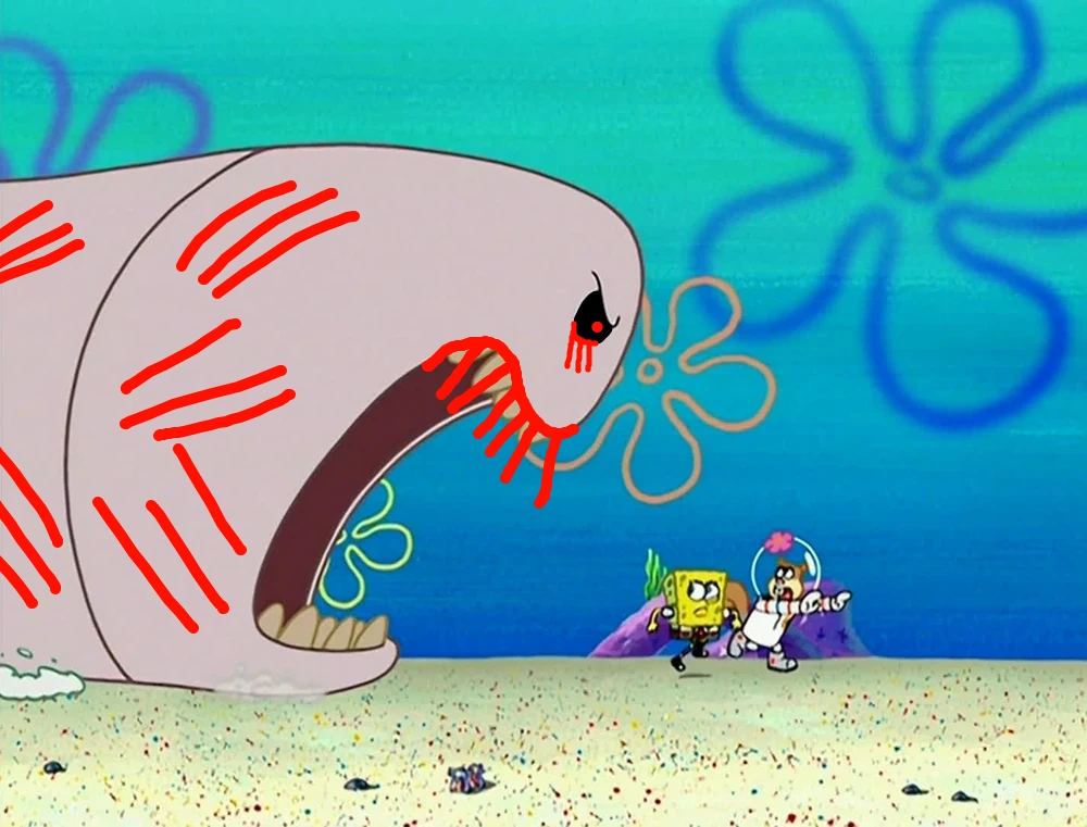 Spongebob Sandy Spongebob Agus An Worm SpongeBob And The Worm | Scene