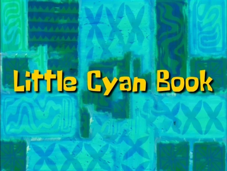 Little Cyan Book | Spongebob Lost Episodes Official Wiki | Fandom