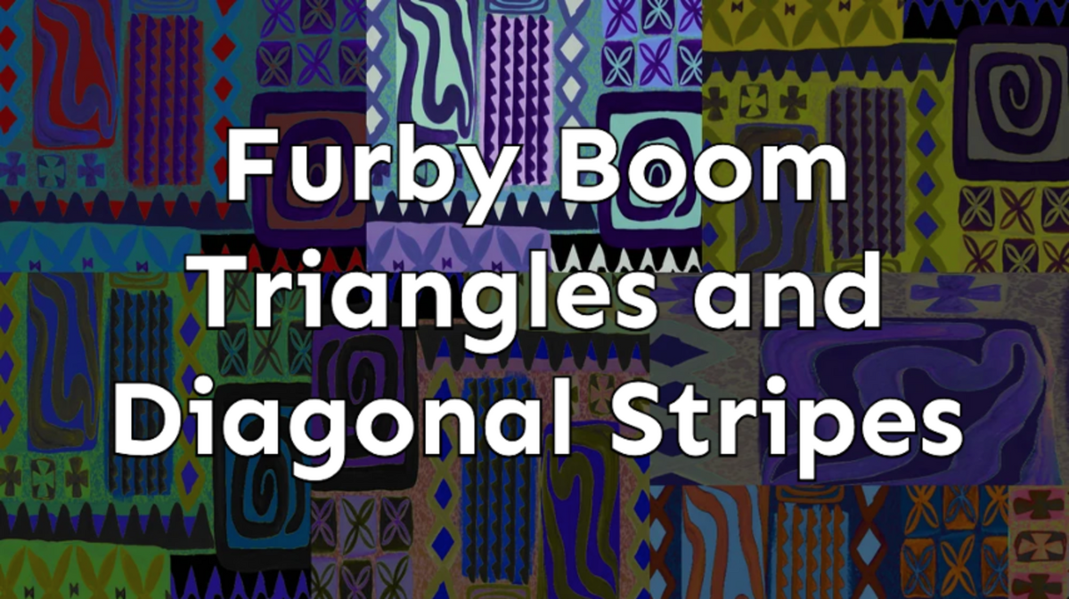 Furby Boom Triangles And Diagonal Stripes Spongebob Fanon My Version