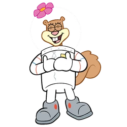 Sandy Cheeks Laughing