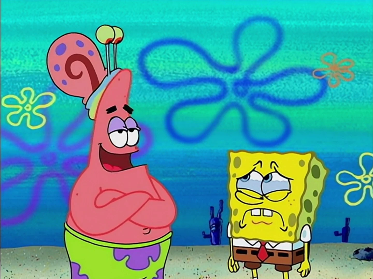 Spongebob Squarepants And Patrick Star And Gary
