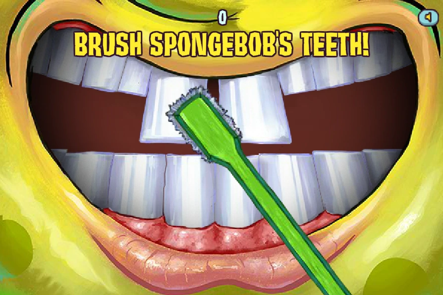 Spongebob Brushing Teeth