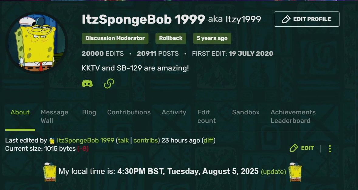 User blog:ItzSpongeBob 1999/20,000 edits! | Encyclopedia SpongeBobia ...