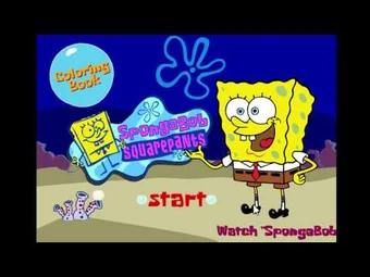 coloring pages spongebob baby hunt