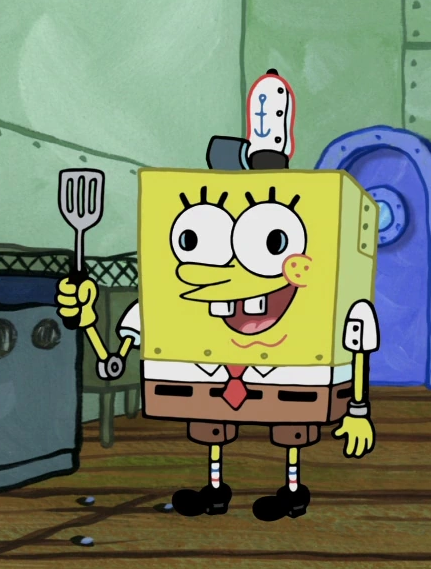 Robot Spongebob Goodbye Krabby Patty Encyclopedia Spongebobia